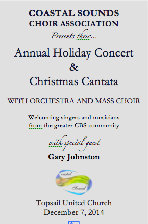 Program Cover – Coastal Sounds Choir Association